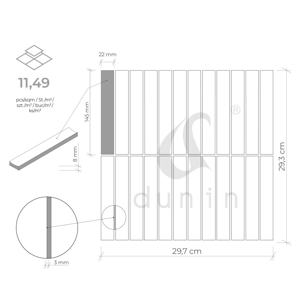 Kitkat Carrara matt - DUNIN EN